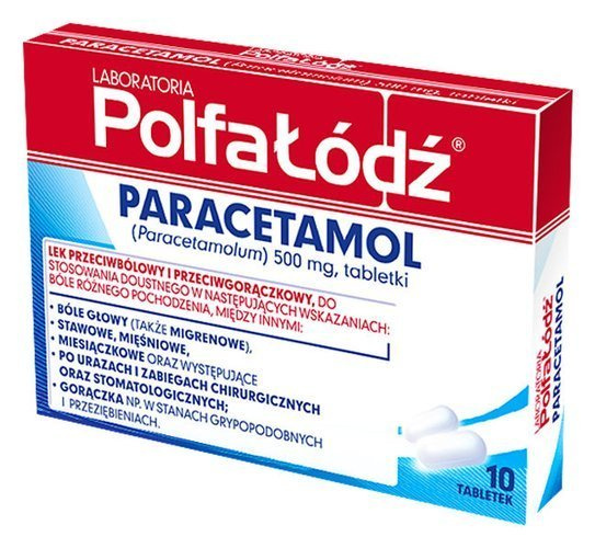Paracetamol 500mg x 10 tabletki - Apteka Internetowa i-Apteka.pl