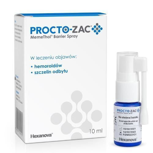 Procto-Zac Memethol Barrier spray na hemoroidy i szczeliny odbytu 10ml ...