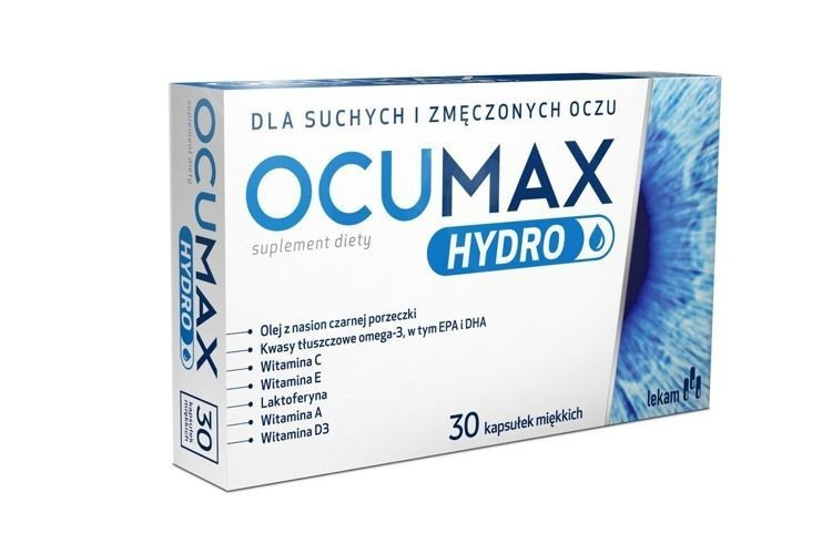 OCUMAX HYDRO x 30 kapsułek - opinie, działanie, skład - Lek-am - i ...