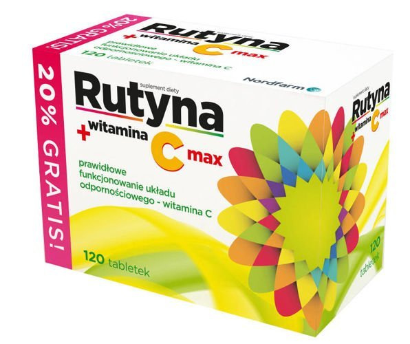 RUTYNA + witamina C max x 120 tabletek - opinie, działanie, skład ...