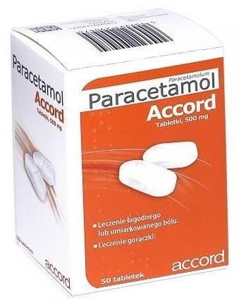 Paracetamol 0,5g x 50 tabletek - opinie, działanie, skład - Accord ...