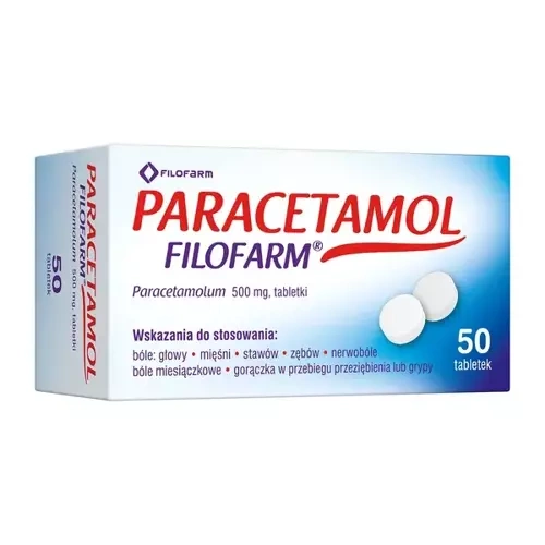 Paracetamol Filofarm 500mg x 50 tabletek | cena, opinie, dawkowanie ...