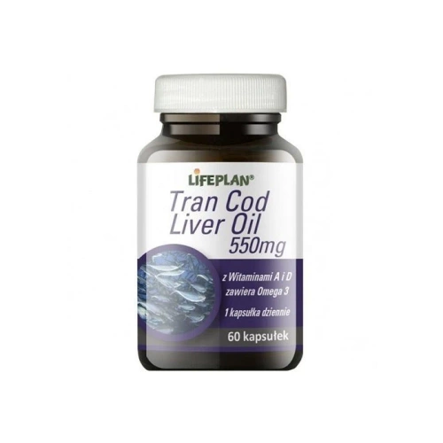 Tran Cod Liver Oil 550mg x 60 kapsułek - opinie, działanie, skład ...