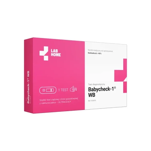Babycheck-1 WB test ciążowy z krwi pozyskanej z nakłucia palca x 1 ...