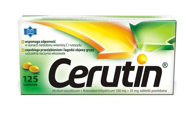 CERUTIN x 125 tabletek | ulotka, cena, skład, dawkowanie, opinie | i ...