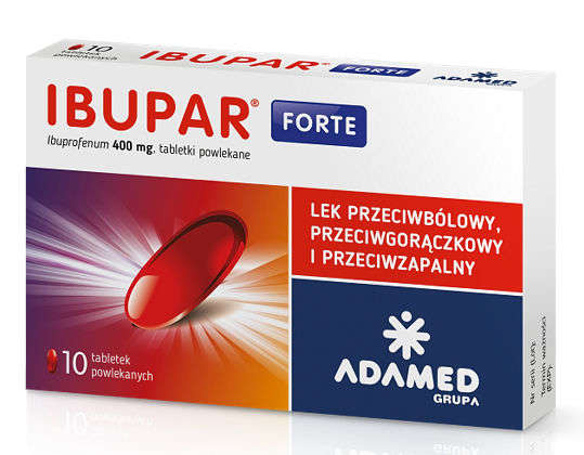Ibupar Forte 0,4g x 10 tabletek - opinie, działanie, skład - Adamed - i ...