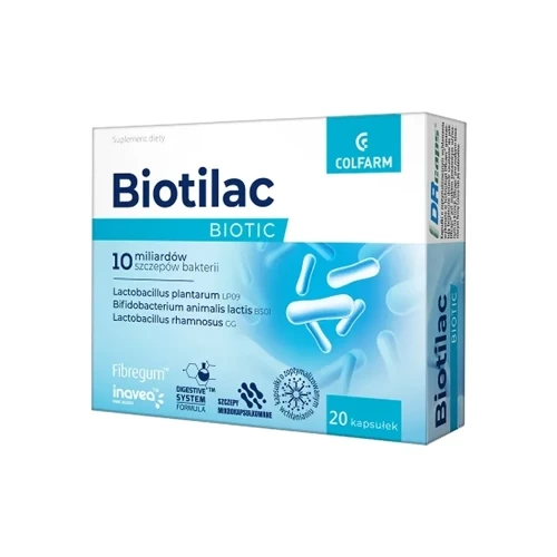 Biotilac Biotic x 20 kapsułek - opinie, działanie, skład - Colfarm - i ...
