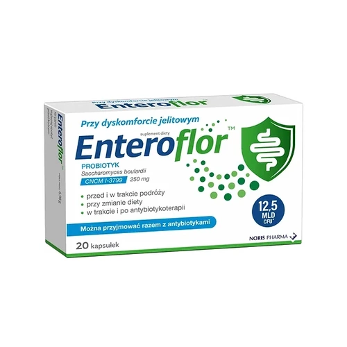 Enteroflor x 20 kapsułek - opinie, działanie, skład - Noris Pharma - i ...
