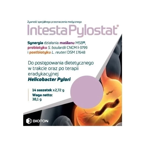 Intesta Pylostat x 14 saszetek - opinie, działanie, skład - Biolek Sp ...
