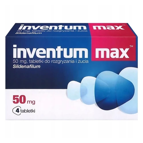 Inventum Max 50mg x 4 tabletki - opinie, działanie, skład - Aflofarm ...
